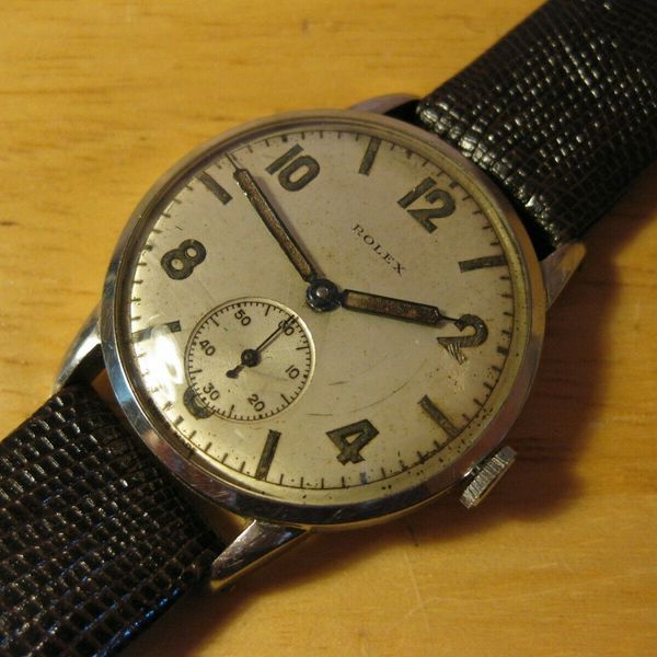 RARE ROLEX 3882 WWII 1940'S MILITARY STYLE MECHANICAL VINTAGE MENS ...