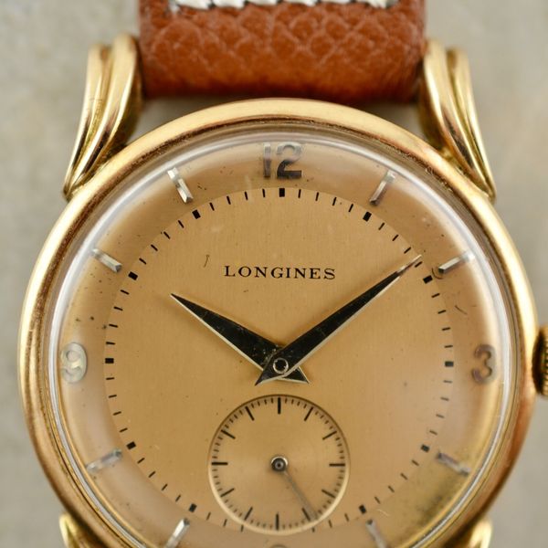C.1947 Vintage Longines Calatrava watch ref. 5511 cal.23M in 14k rose ...
