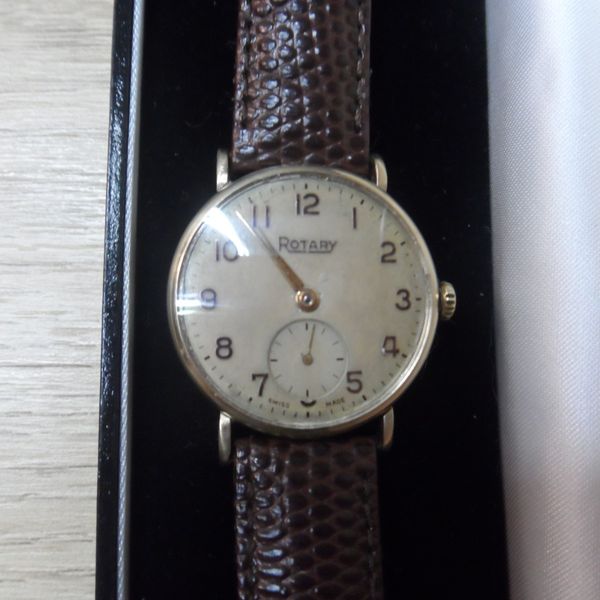 1953 Rotary Swiss Made Solid 9ct Gold Gents Wrist Watch | WatchCharts ...