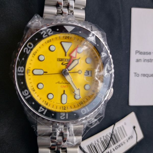 Seiko GMT Yellow USA Special Creation Watch | WatchCharts Marketplace