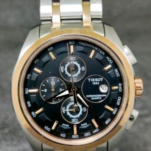 Tissot 1853 Couturier Chronograph Dual Tone Quartz Men's Watch. | WatchCharts