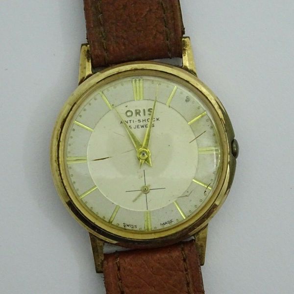 Oris Anti-Shock 15 Jewels Swiss Made Lunette Plaque G 10 Microns Fond ...