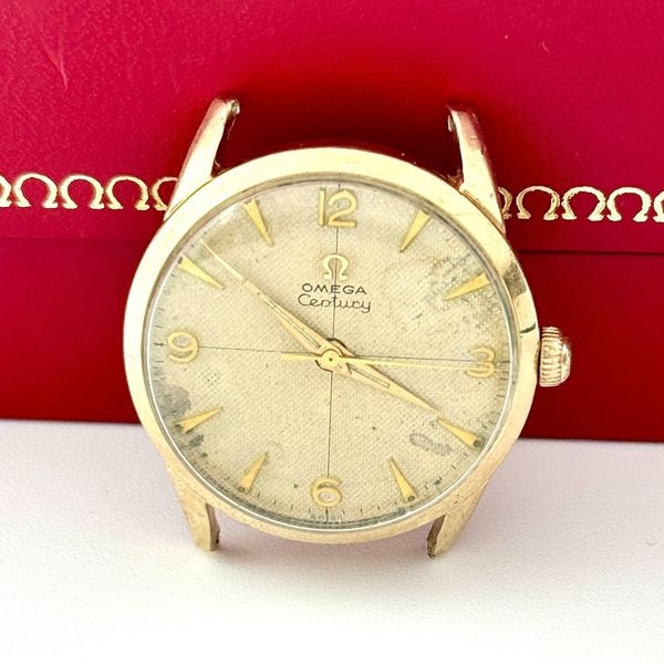 1968 Vintage Omega Century 10K G.F Watch Crosshair Dial 36mm Manual ...