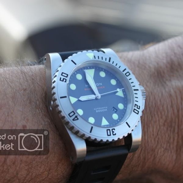 SOLD : Helson Shark Diver 525.00 | WatchCharts Marketplace