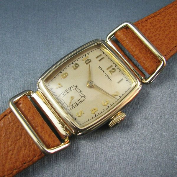 Vintage Hamilton Brandon CLD 10k Gold GF Mens Drivers Watch 17J 980 ...