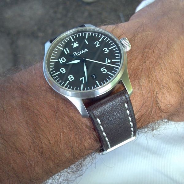 SOLD: Stowa Flieger with box, papers, two Stowa Straps | WatchCharts