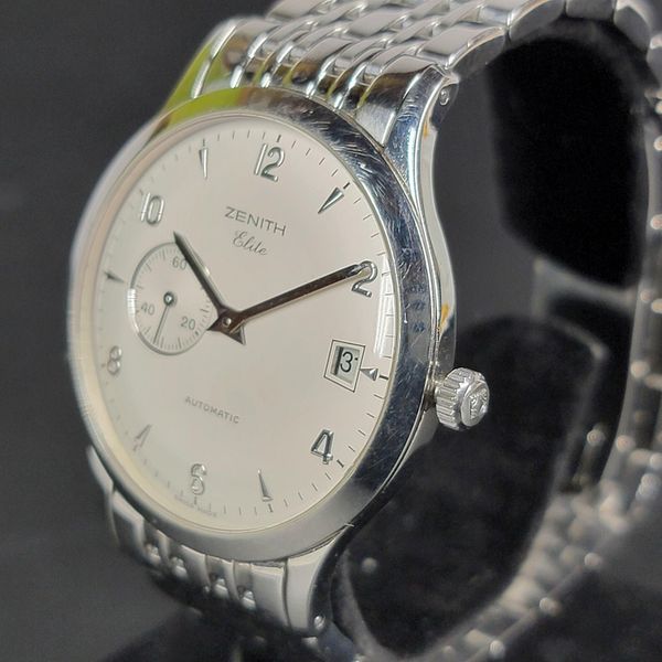 Zenith Elite Automatic Watch 01/02.1125.680 Stainless Steel Date ...