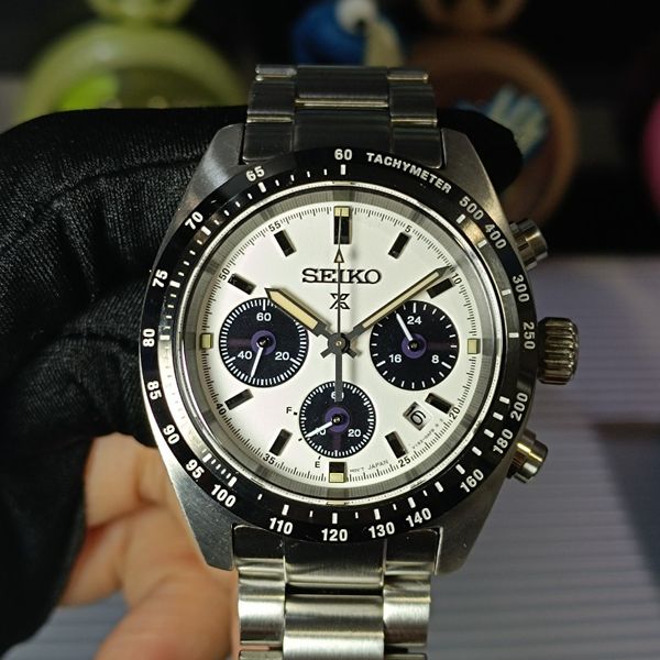 *FIRM????*Seiko Panda Speedtimer SSC813 Solar Chronograph Watch not ...