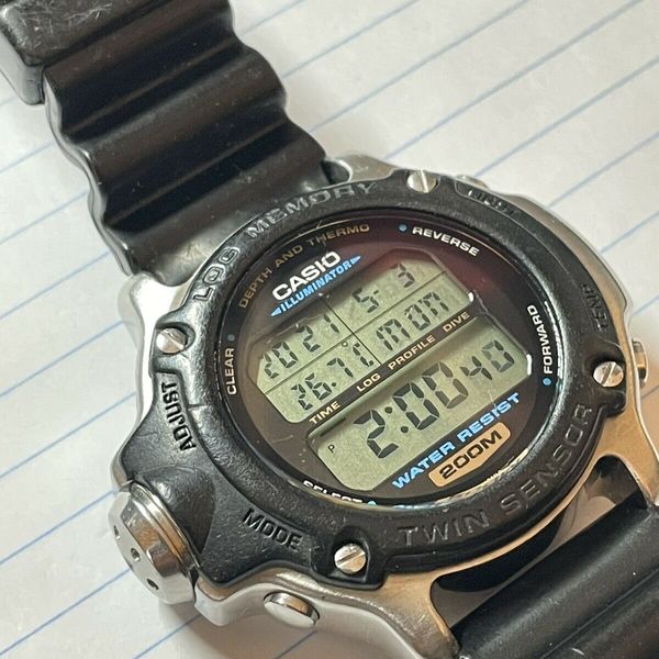 Casio Vintage DEP-610 Module 1472 Diver - Japan K Twin Sensor - Working ...