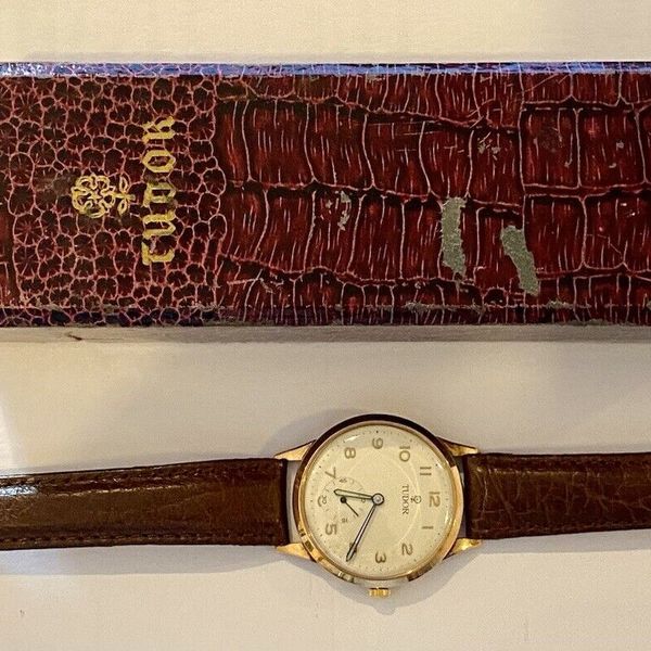 9ct gold tudor rolex Hand Winding Mens watch , Original Case , Amazing ...