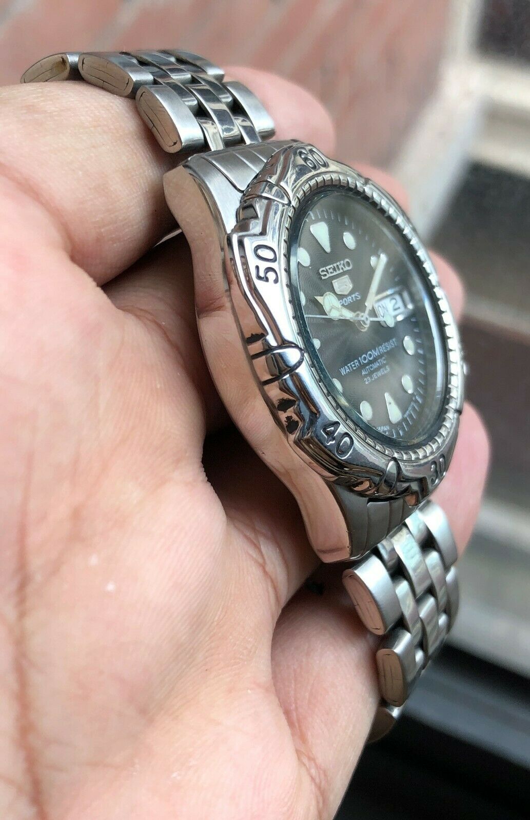 Seiko 5 SKZ131 Superior Sports Black dial Vintage 7S36 39mm Seiko 5 SKZ131 Superior Sports Black dial Vintage 7S36 39mm