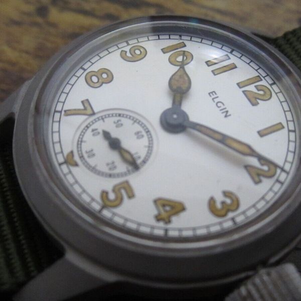 NEW OLD STOCK WW2 ELGIN SUB SECOND MILITARY WATCH ! | WatchCharts ...