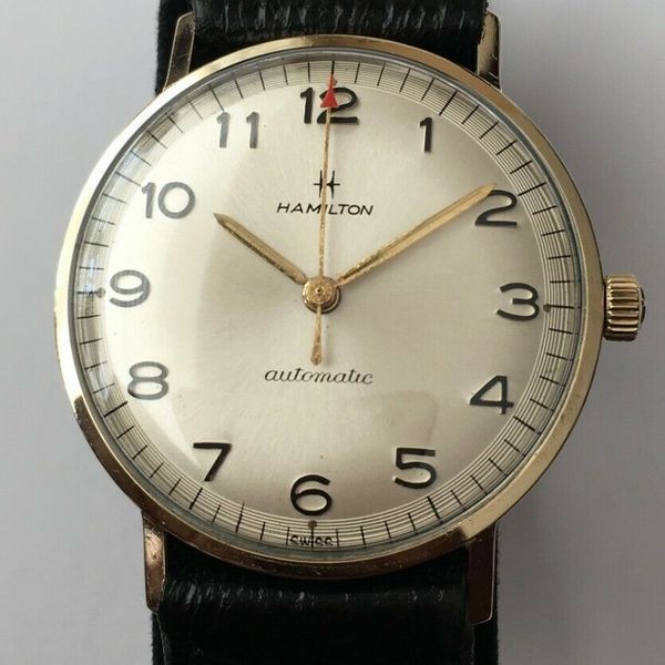 Vintage Hamilton Watch Automatic 10k RGP Cal. 689A Red Seconds Hand ...