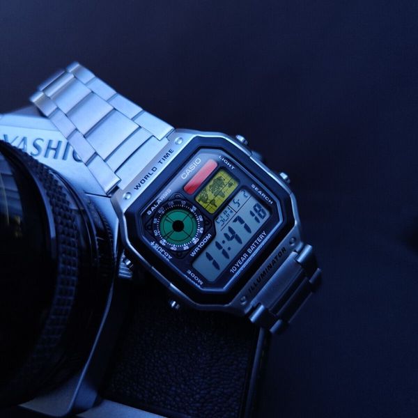 Casio AE-1200 Modified Colorfull Display Display - Casio Royale - Casio ...