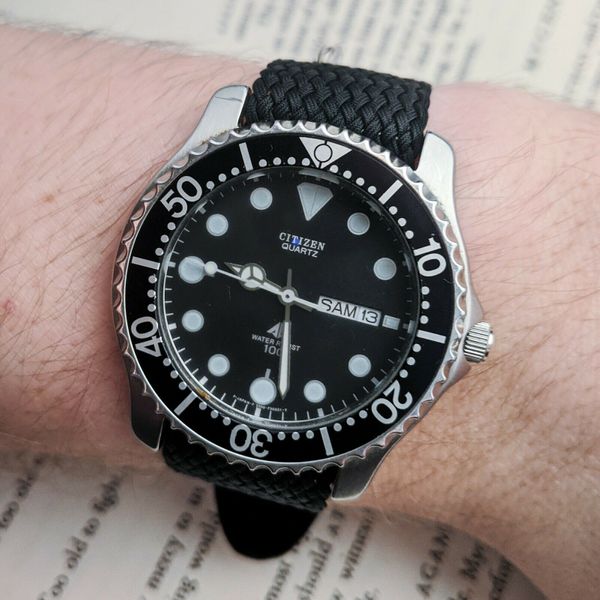 Citizen Quartz Diver | Vintage Citizen, men's, Diver, 5500-F50000Y ...