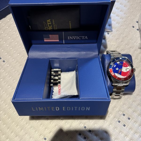 Invicta Grand Diver 27962 Automatic Limited Edition American Flag ...