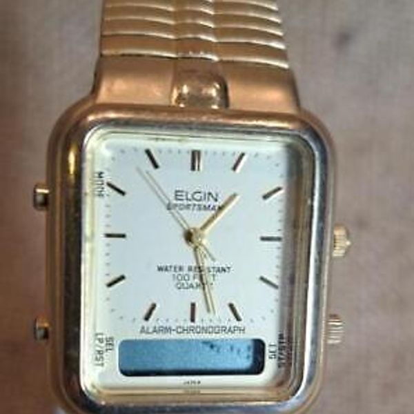 ELGIN SPORTSMAN ALARM CHRONOGRAPH WRISTWATCH | WatchCharts Marketplace