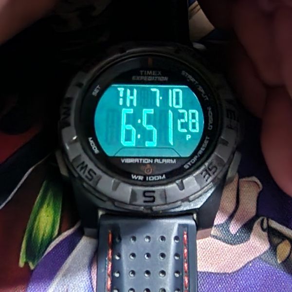 TIMEX Expedition T49851 Watch Men Black M540 Chrono Alarm Indiglo NEW ...