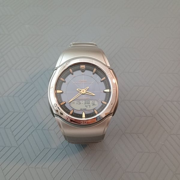 Casio Wave Ceptor Solar World Time 42MM 50M Mens Watch (New Battery ...