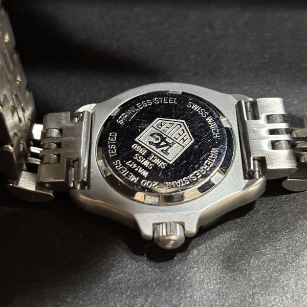 Tag Heuer Formula 1 Pink Dial Quartz 1.1in 7.5in Band Vintage Watch ...