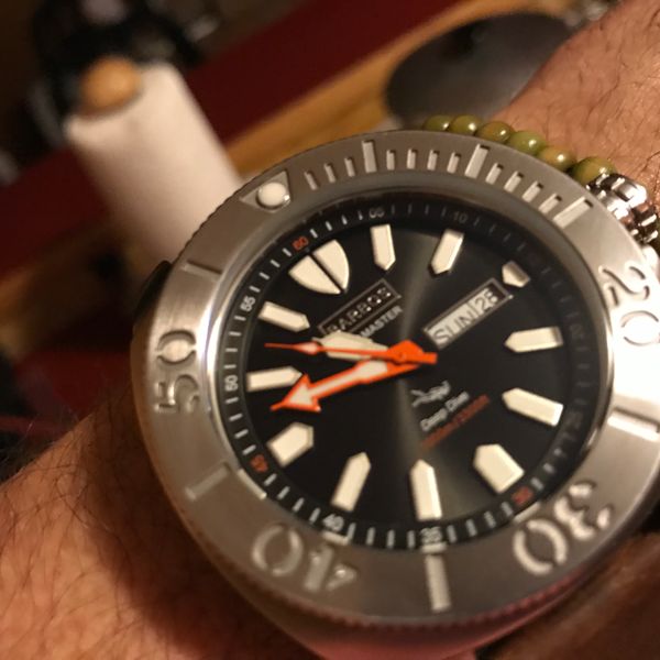 Barbos Seamaster Water Resistant 1000m/3300ft Mens Diver Watch ...