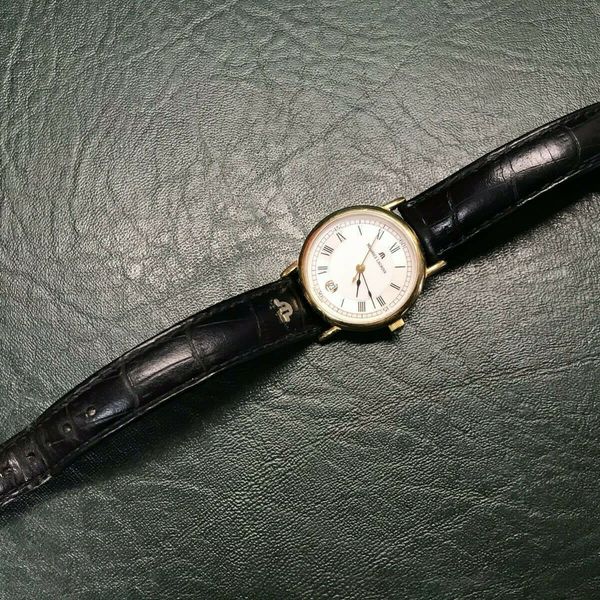 Maurice Lacroix Swiss Made 89685 Quartz Sapphire Crystal w/ Leather ...