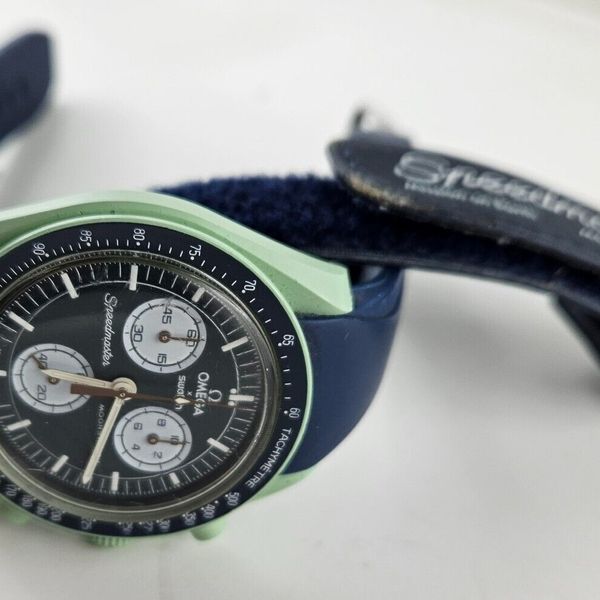 SWATCH OMEGA moonswatch SO33G100 MISSION ON EARTH usato ORIGINALE 3 ...