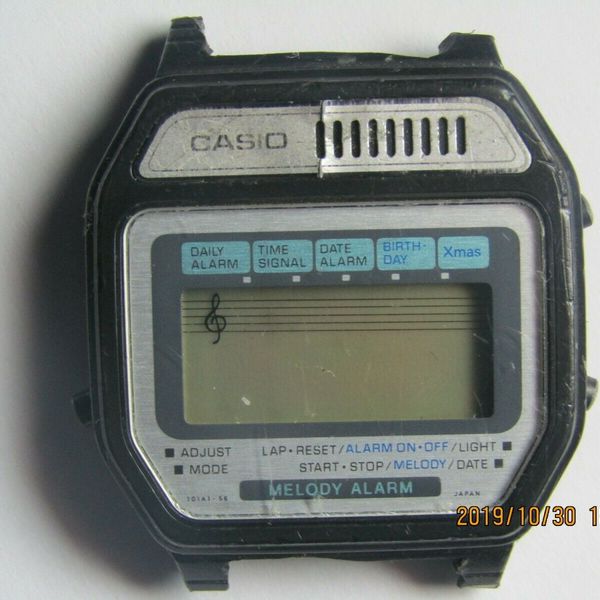 Vintage Men's Casio Melody Alarm watch 82H108 for parts/repair # 410 ...