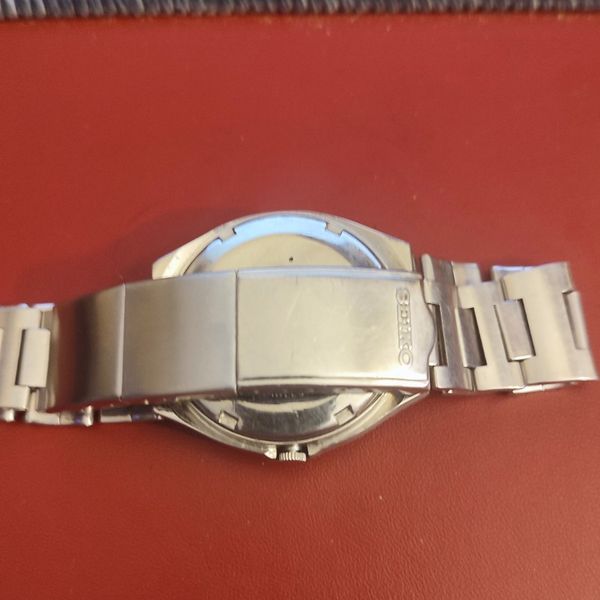 Vintage Seiko 5 automatic Square shape Blue dial Cal 6119 Day Date ...