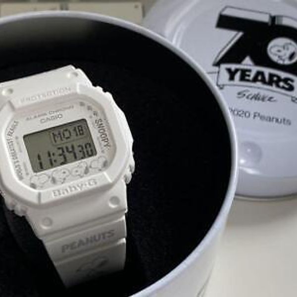 CASIO BABY-G G-SHOCK x Peanuts Snoopy Watch 70th Anniversary w/Case ...