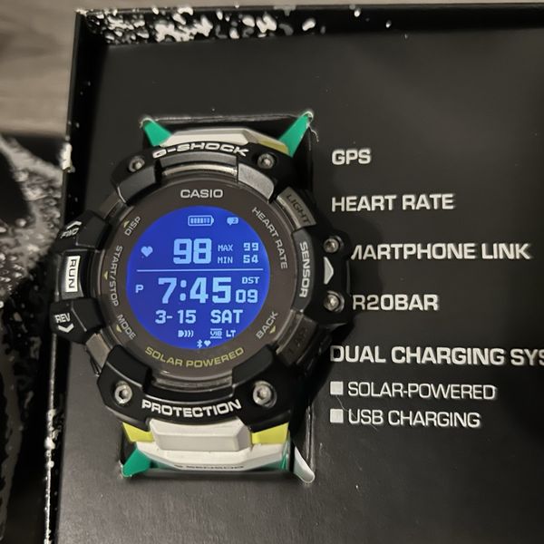Casio G-SHOCK GBD-H1000-1A7JR G-SQUAD Step Tracker Bluetooth Mobile GPS Used | WatchCharts ...