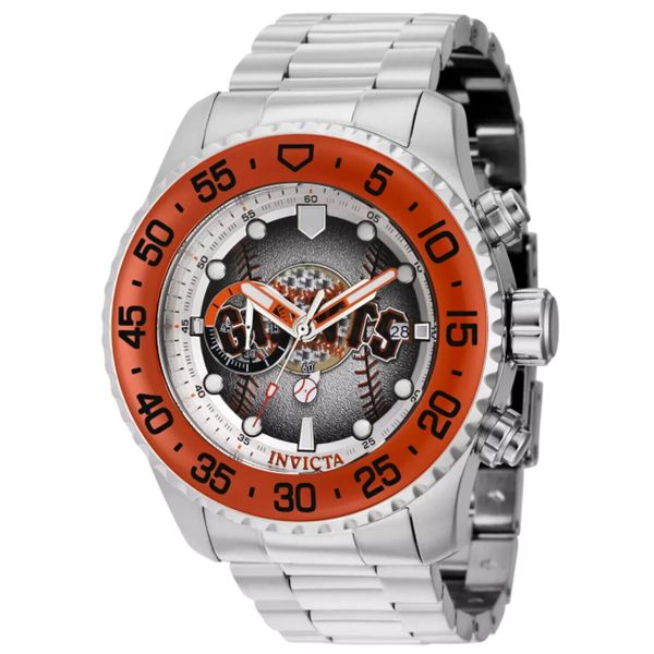 NEW PRO DIVER Invicta MLB San Francisco Giants 40mm Chrono SS Quartz ...