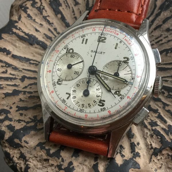 WITHDRAWN Gallet Multichron 12 EP40-68 Chronograph 1950s | WatchCharts