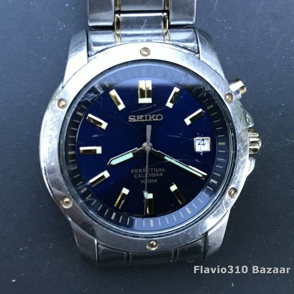 (P/R) SEIKO 6A32-00B0 Perpetual Calendar 100M H2O 40mm watch - Not ...
