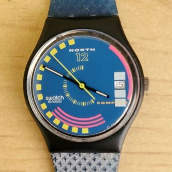 Swatch Traffic Jam GB412, 1990, working with new battery | WatchCharts ...