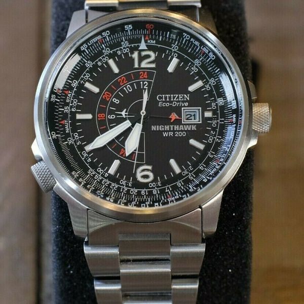 Citizen Nighthawk Eco-Drive Pilot Watch BJ7000-52E 42mm | WatchCharts ...
