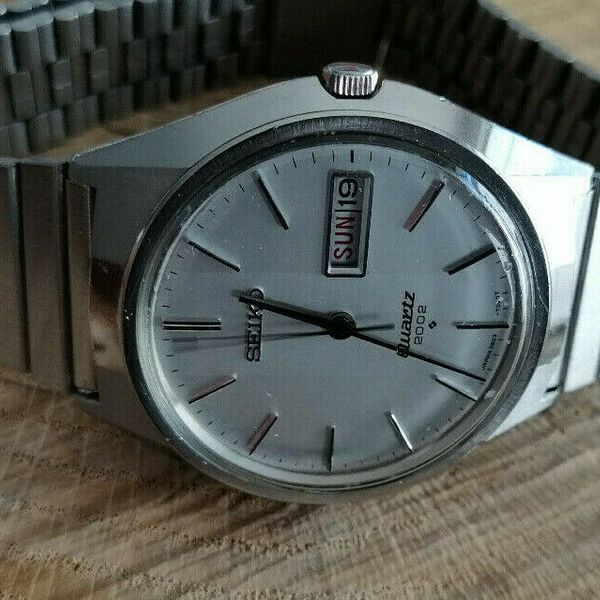 Seiko Quartz 2002, Ref. 3803-7040 vintage, rare silver dial, working ...