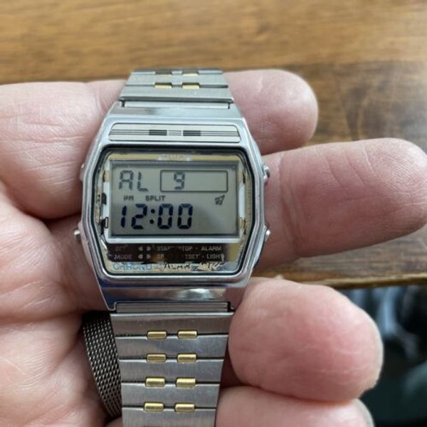 Vintage Timex Chronograph Alarm Timer LCD Digital Watch | WatchCharts ...