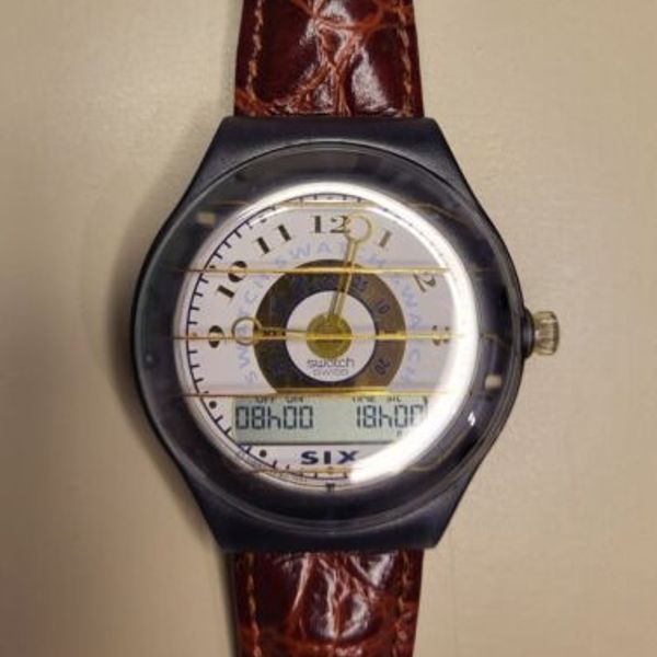Swatch The Beep Pager Watch Vintage 90s Working with box and paperwork ...