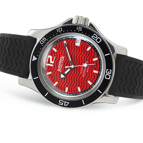 Vostok Komandirskie 13043A Russian Military Watch Automatic Red US ...