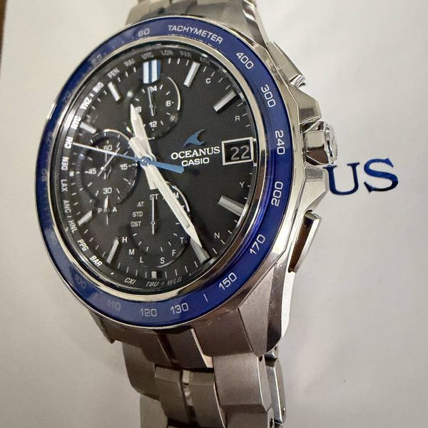 FS: CASIO OCEANUS MANTA OCW-S7000-1A TITANIUM BLUETOOTH SOLAR MB6 ...