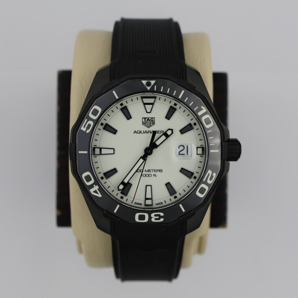 Tag Heuer Mens Aquaracer Watch WAY108A.FT6141 Black PVD Night Diver ...