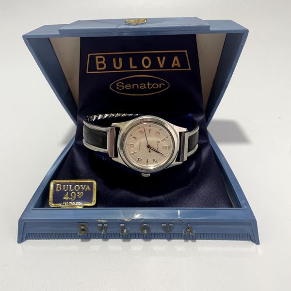 Vintage Bulova "Senator" Watch with orginal display case, working ...
