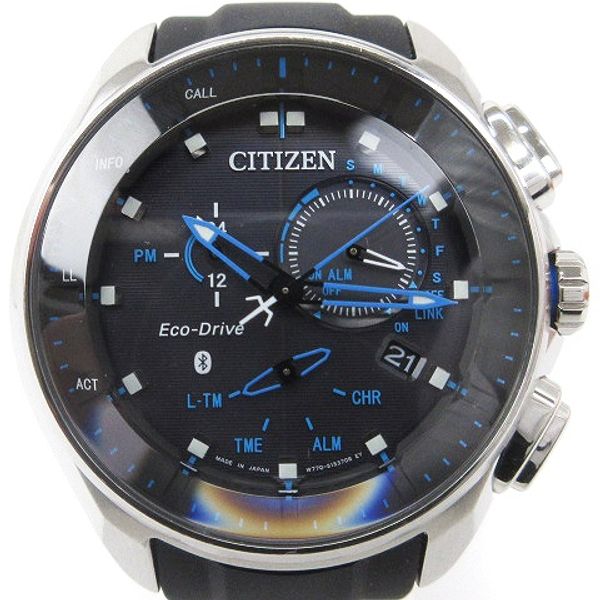 [Used] Citizen Citizen watch eco-drive radio wave solar Bluetooth W770 ...