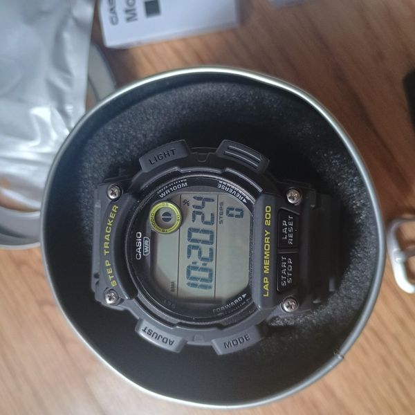 Casio WS-2100H-8AKC Mens Step Tracker Digital Watch Black Resin Round Watch | WatchCharts ...