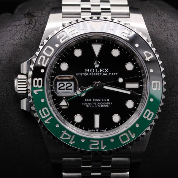 FSOT: Rolex GMT Master II Left Handed 126720VTNR -Black/Green -Jubilee ...