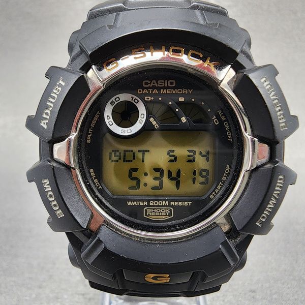 Casio G-Shock G-2110 Watch Men 47mm Digital Black Tone Round Alarm ...