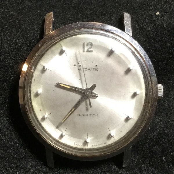 Working Seiko Automatic Diashock 6201-7010 Serial # 7000690 ...