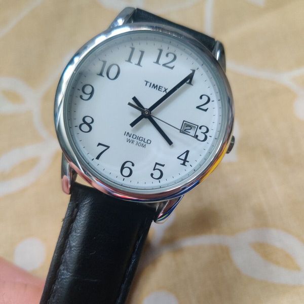 Timex Easy Reader White Men's Watch wr 30M - T20501 | WatchCharts ...