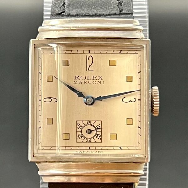 VTG ROLEX MARCONI SILVER DIAL CIRCA 1930 WORKING DIAMETER 27,3mm SWISS ...